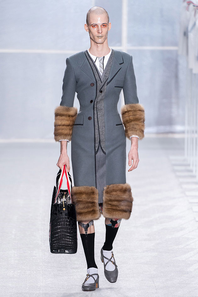 Thom Browne reutiliza materiais em seu desfile outono-inverno 2019/20 ...