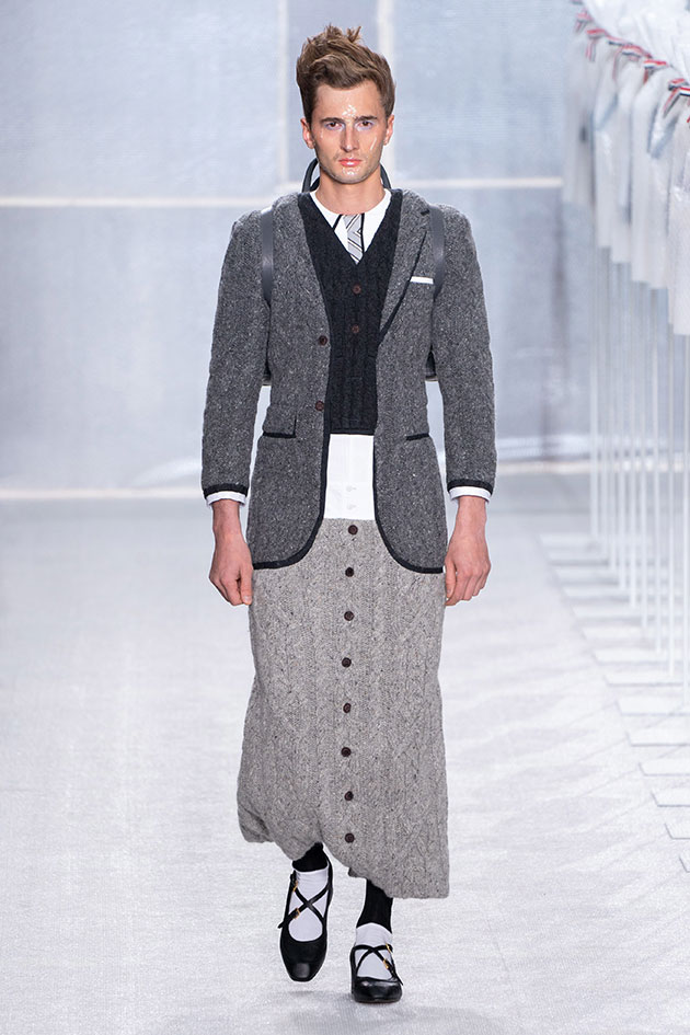 Thom Browne reutiliza materiais em seu desfile outono-inverno 2019/20 ...