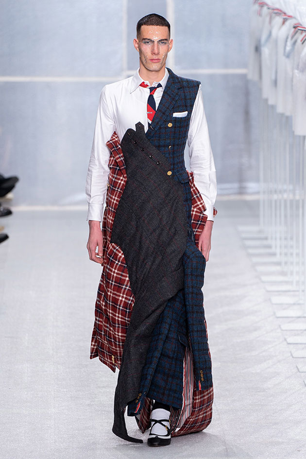 Thom Browne reutiliza materiais em seu desfile outono-inverno 2019/20 ...