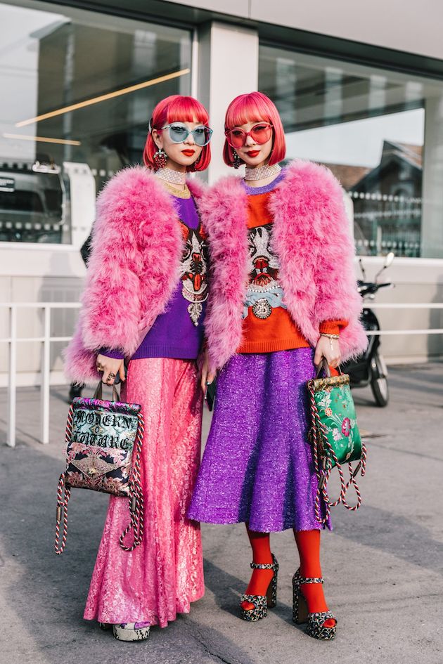 Inspiração: como usar vermelho e roxo de uma forma fashionista ...